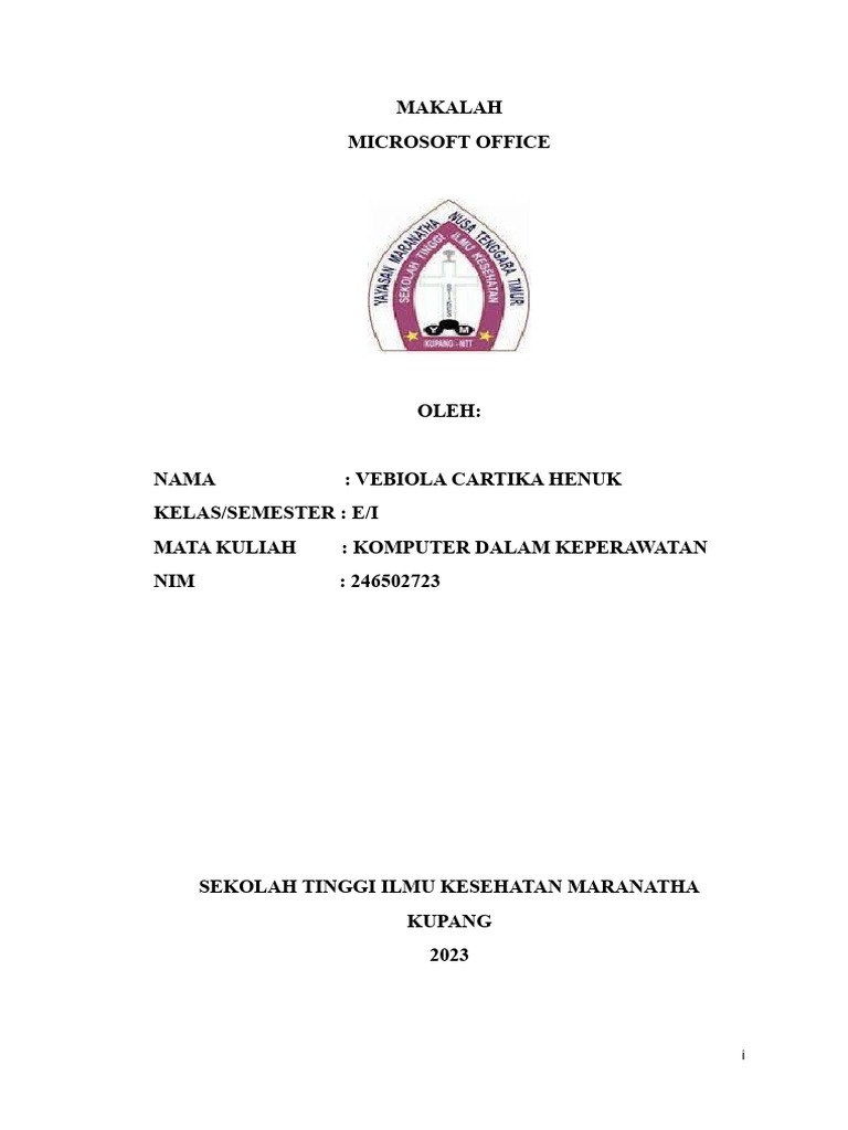 Makalah Microsoft Office | PDF
