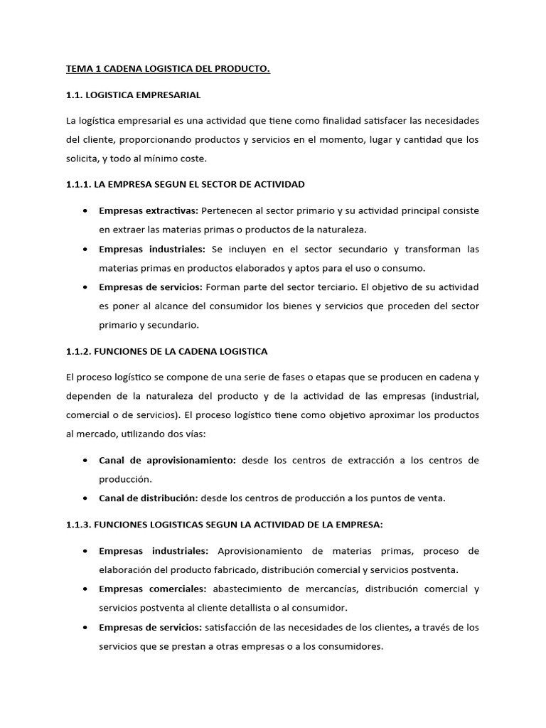 Logística Empresarial y Distribución | PDF | Logística | Business