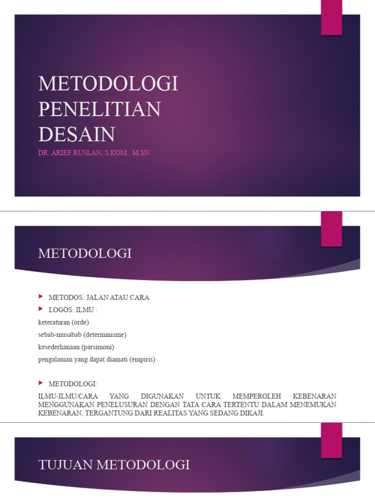 Metodologi Penelitian Desain | PDF | Sains & Matematika | Komputer