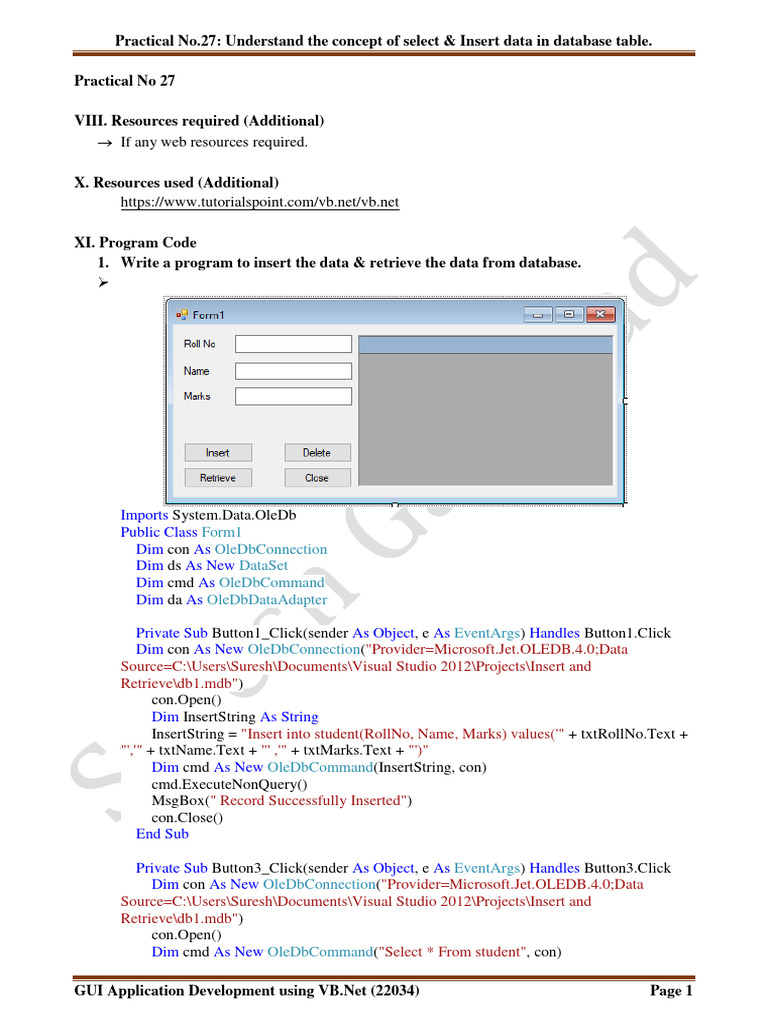 Practical No 27 Gad 22034 1 | PDF | Databases | Graphical User Interfaces Practical No 27 Gad 22034 1 | PDF | Databases | Graphical User Interfaces