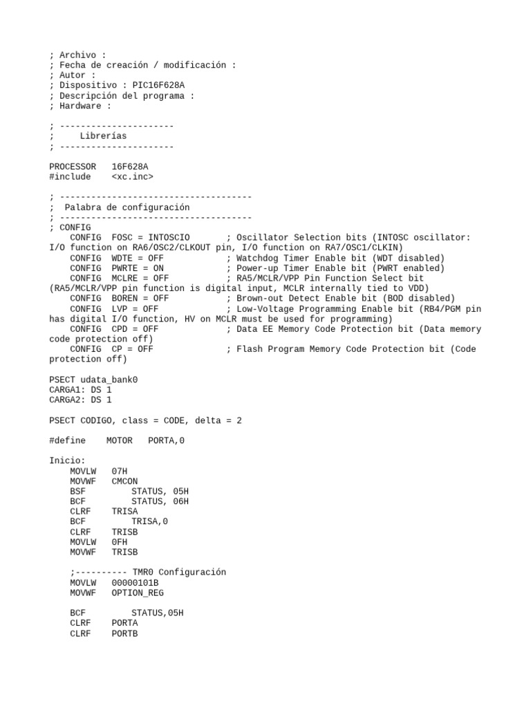 Codigo PWM Un Motor | PDF | Electrical Engineering | Information Technology