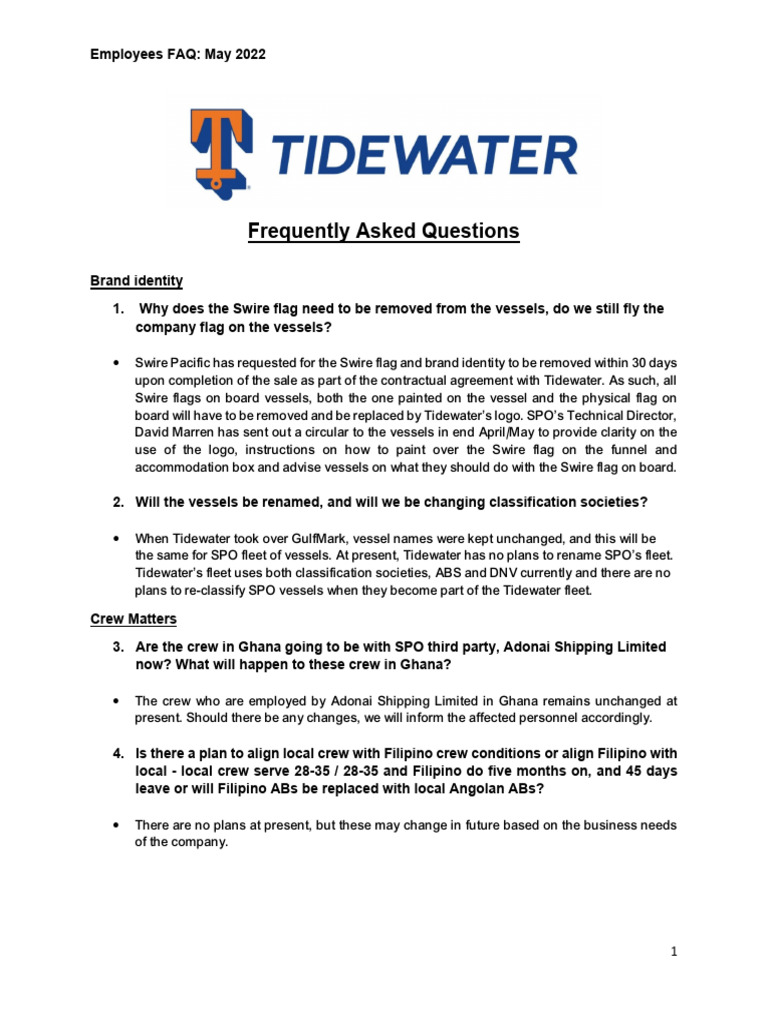 Employee FAQ - May 2022 | Download Free PDF | Employment | Mortgages