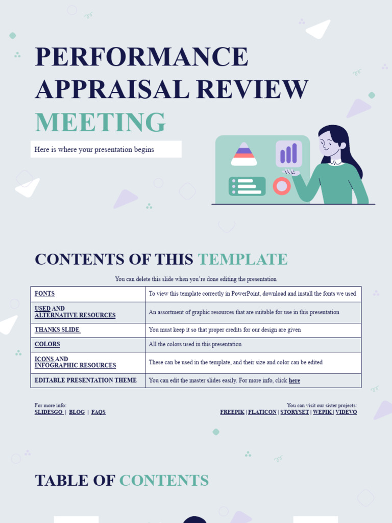 Performance Appraisal Review Meeting by Slidesgo | PDF | Planets | Saturn