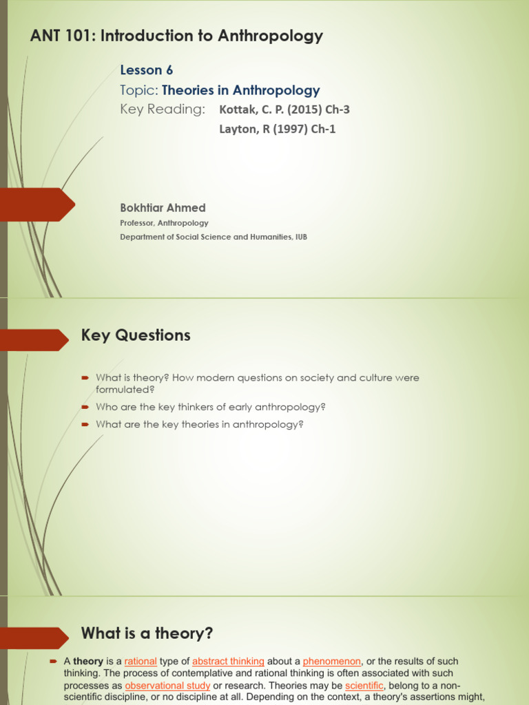 ANT101_Lesson 6 | PDF | Science | Liberal Arts Education