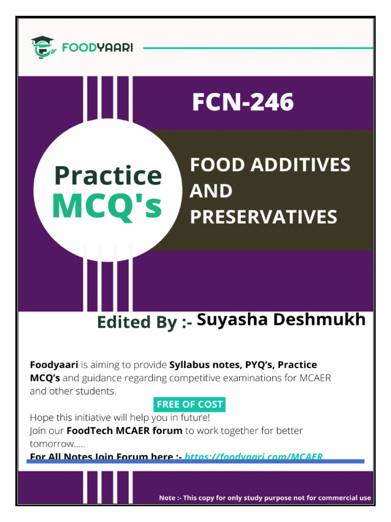 Overview of Food Additives and Their Functions | PDF | Sugar Substitute ...