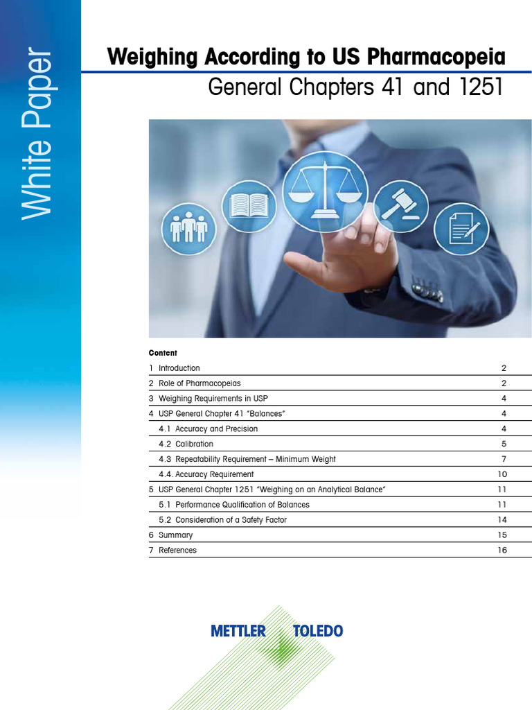 USP 41 Weighing Balance Guidelines | PDF | Accuracy And Precision ...