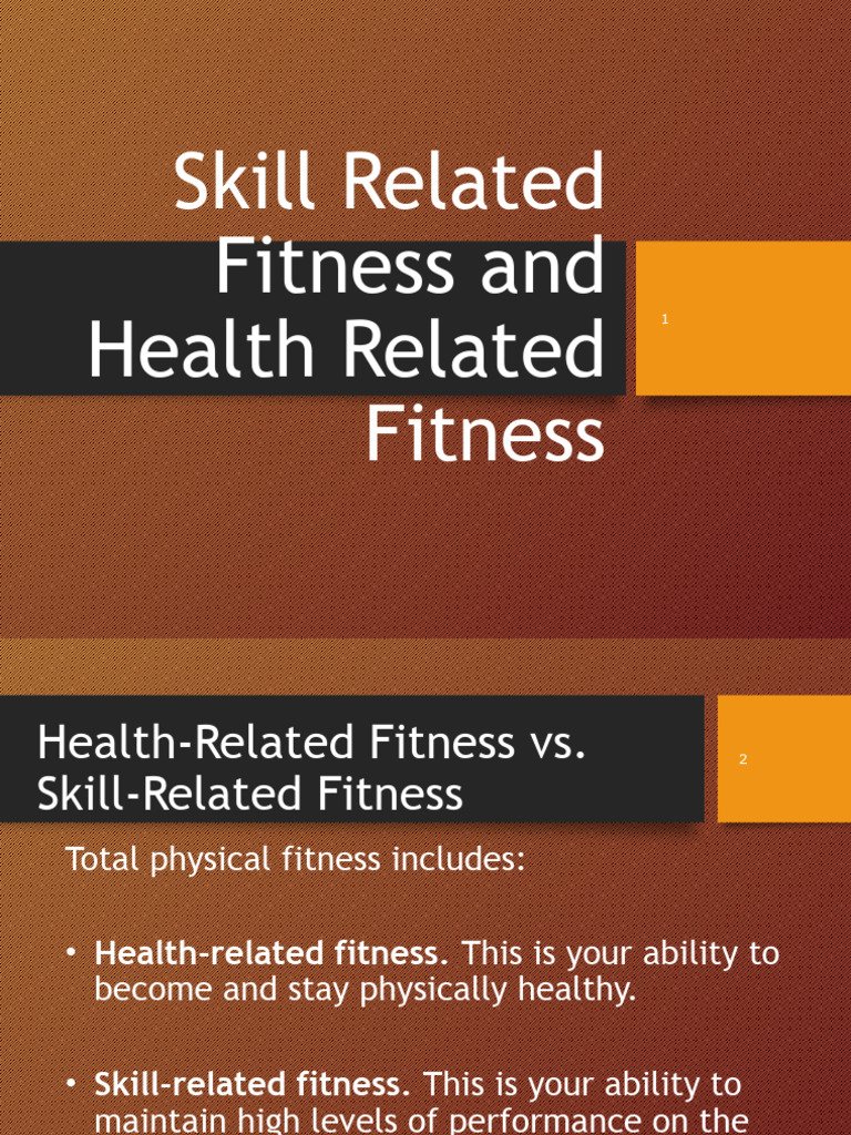 Health and Skills Related Fitness | PDF | Physical Fitness | Balance ...