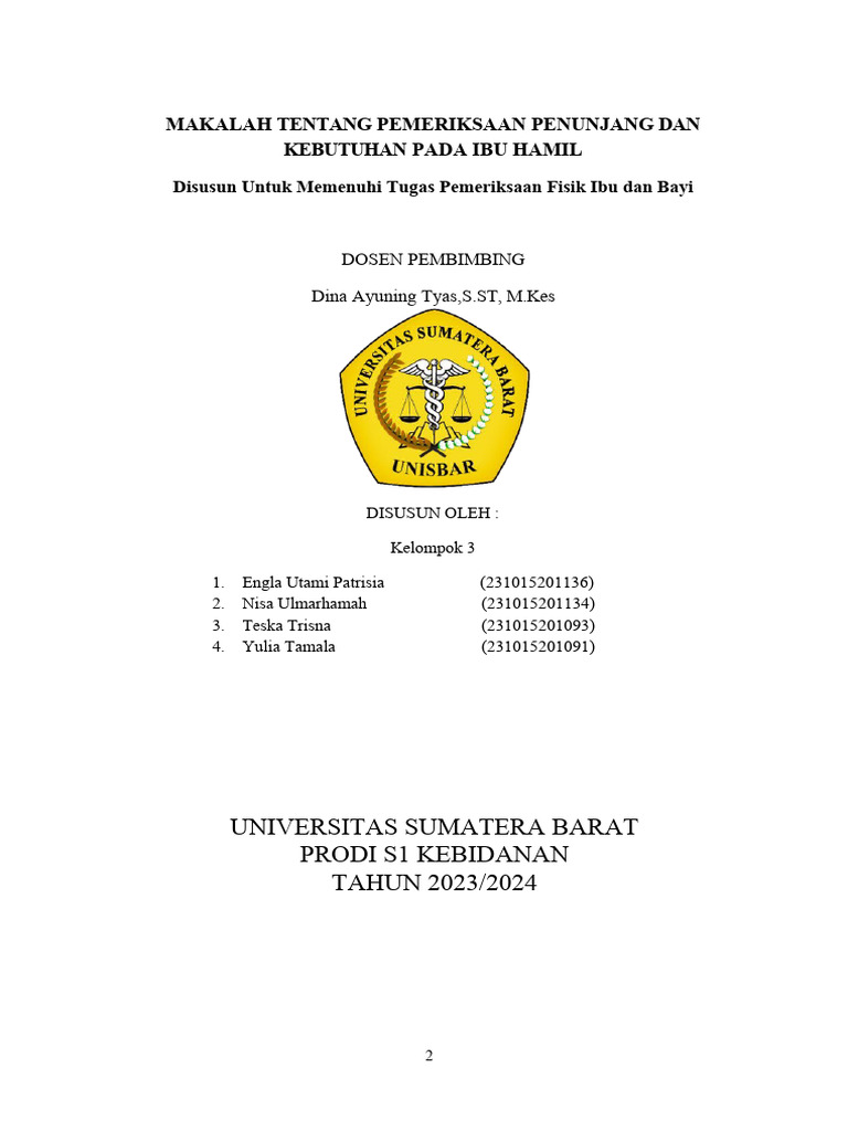 Hasil Lab Positif Kehamilan Ibu Hamil | PDF | Kesehatan Holistik ...