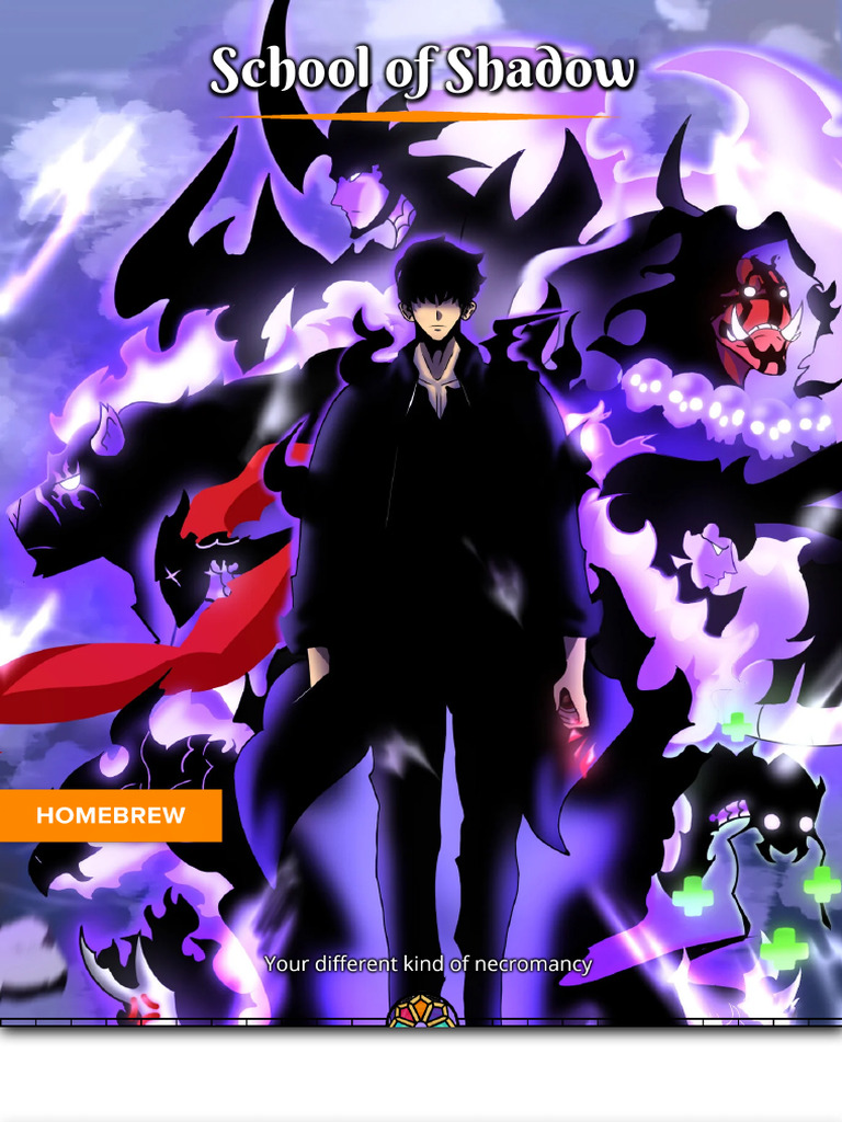 School of Shadow Solo Leveling Wizard 5e Subclass - GM Binder | PDF | Gary Gygax Games | D20 System