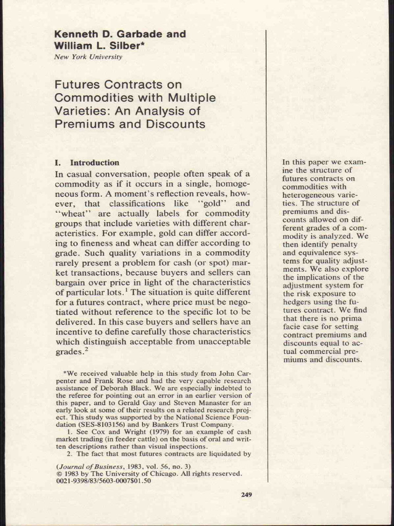 Futures Contracts | PDF