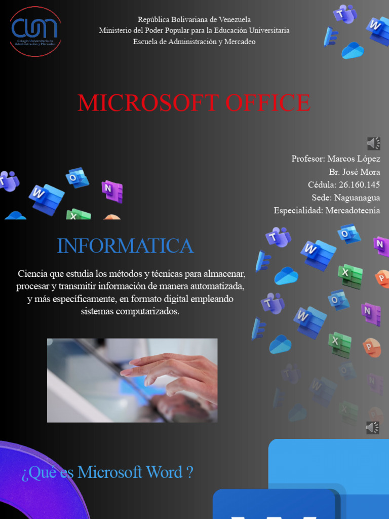 Diapositivas Microsoft Office | Descargar gratis PDF | Microsoft Office | Microsoft