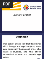 6th Edition Law of Person | PDF