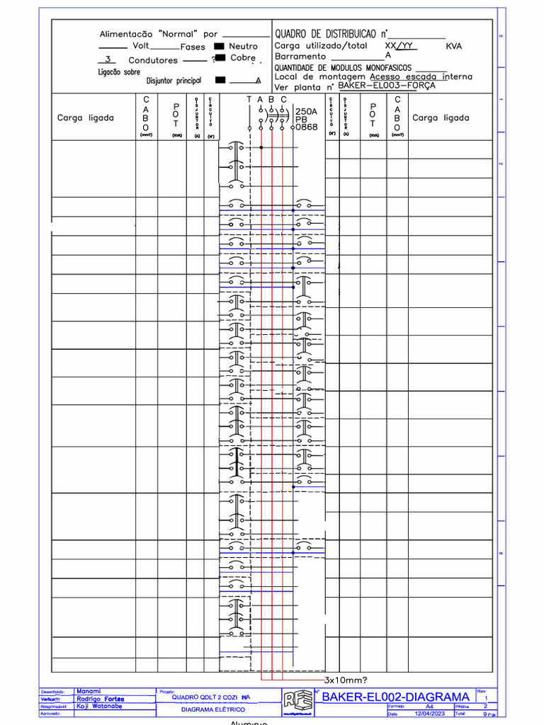 Diagrama Trifilar Residencial | PDF | Engenharia Elétrica | Componentes ...