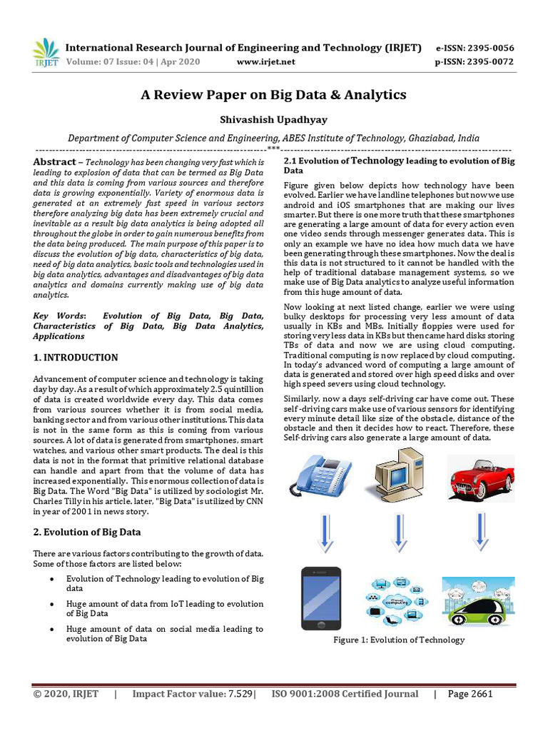 Irjet V7i4510 | PDF | Big Data | Analytics