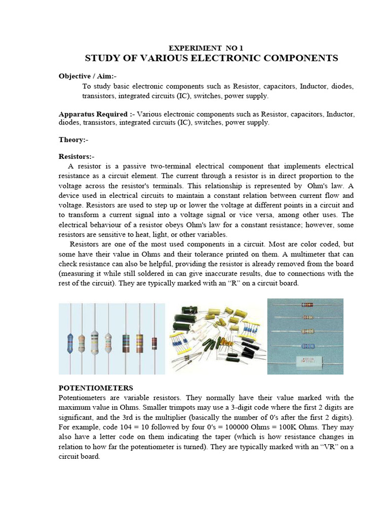 Bxe Lab Manual | PDF | Inductor | Resistor