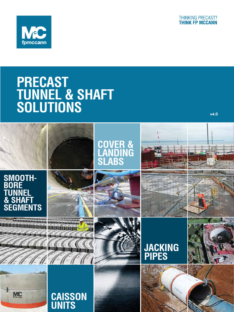 FP McCann Precast Concrete-Tunnels-and-Shafts-Brochure | PDF | Precast ...