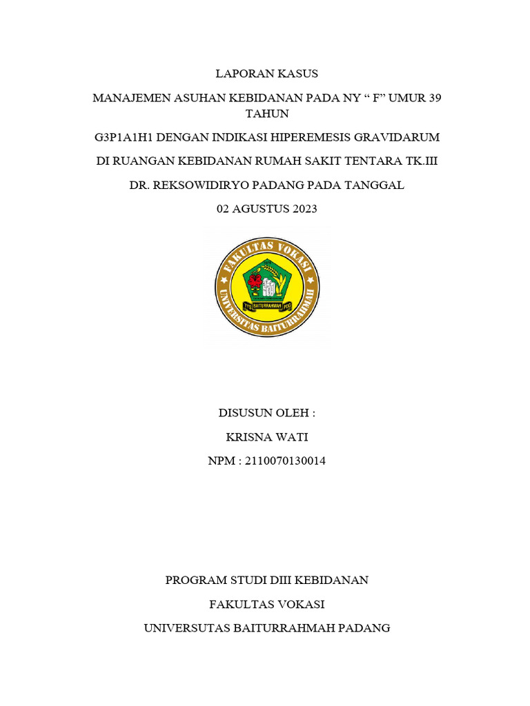 Laporan Kasus Heg Krisna Revisi | PDF