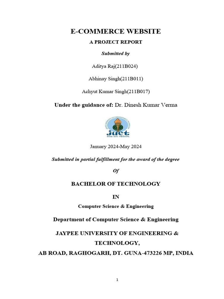 Online Book Store Project Report | PDF | Html | Html Element