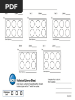 FIVB Rotation Slips | PDF
