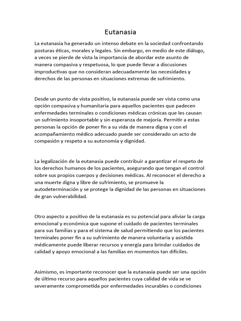 Eutanasia | PDF