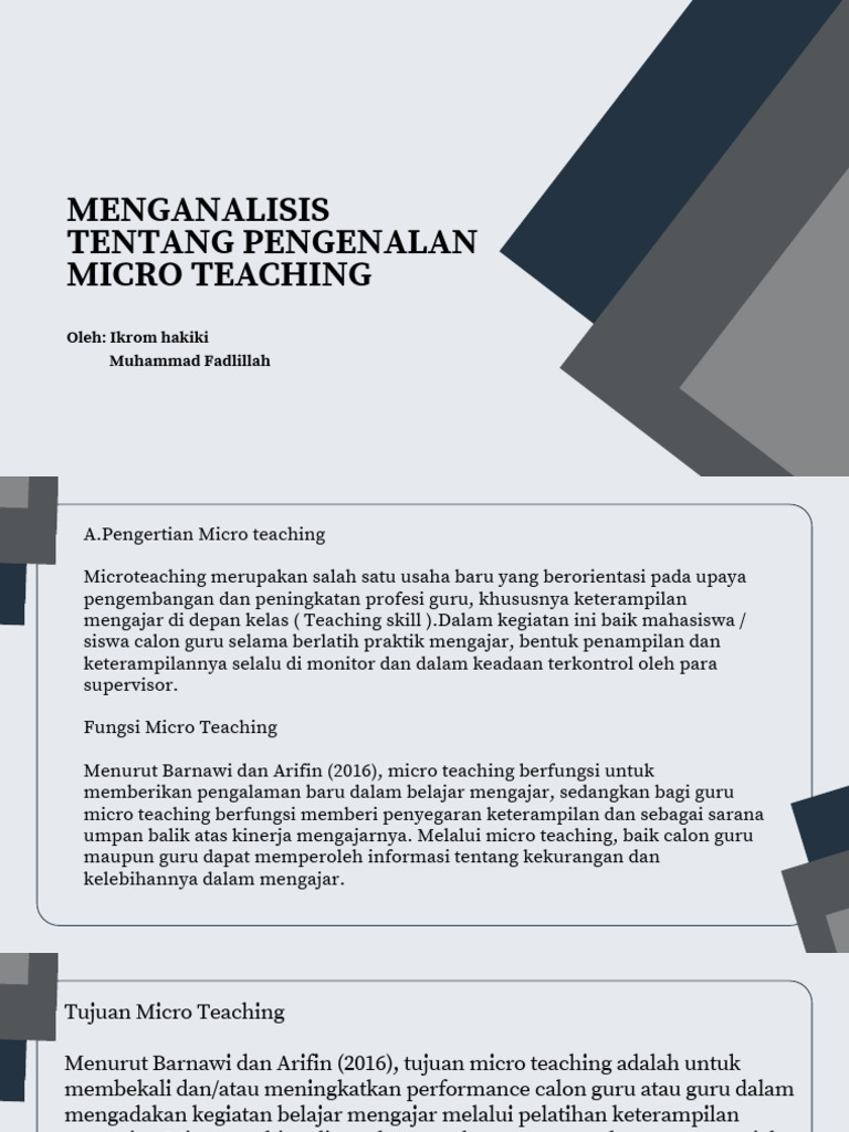Micro Teaching | PDF