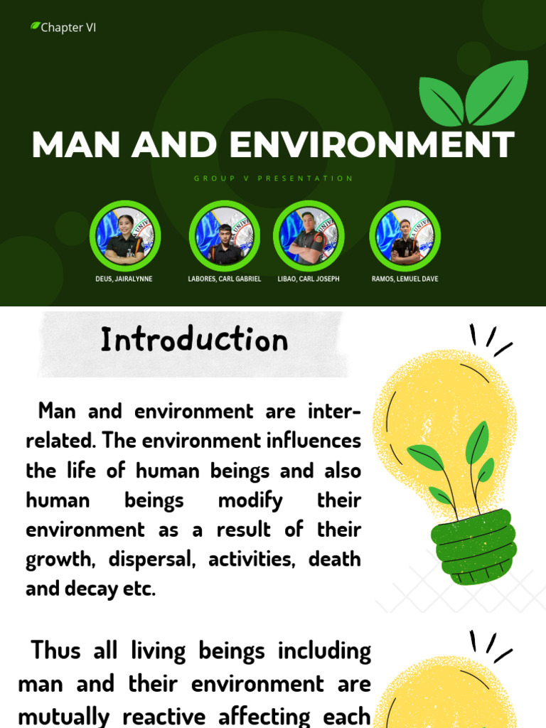 Man and Environment | Download Free PDF | Natural Environment | Human ...