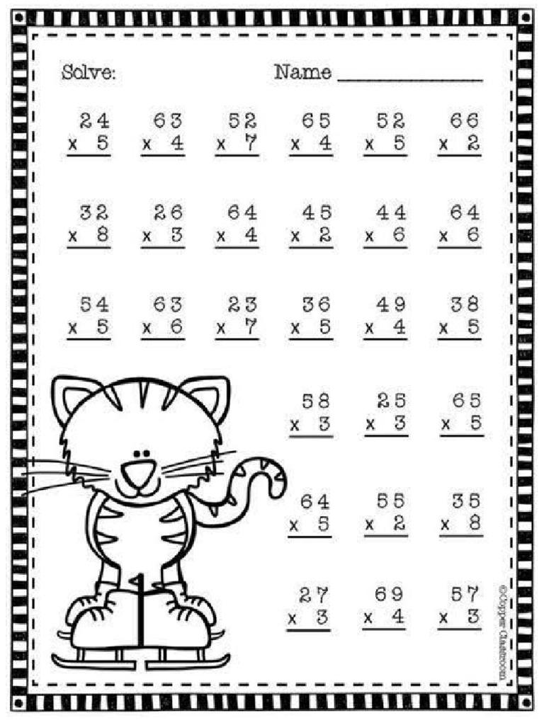 Actividad Multiplicaciones 2024 | PDF