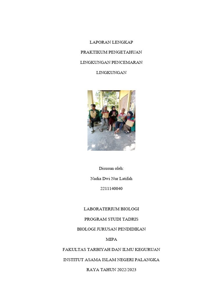 Laporan Lengkap Pengling Ii | PDF