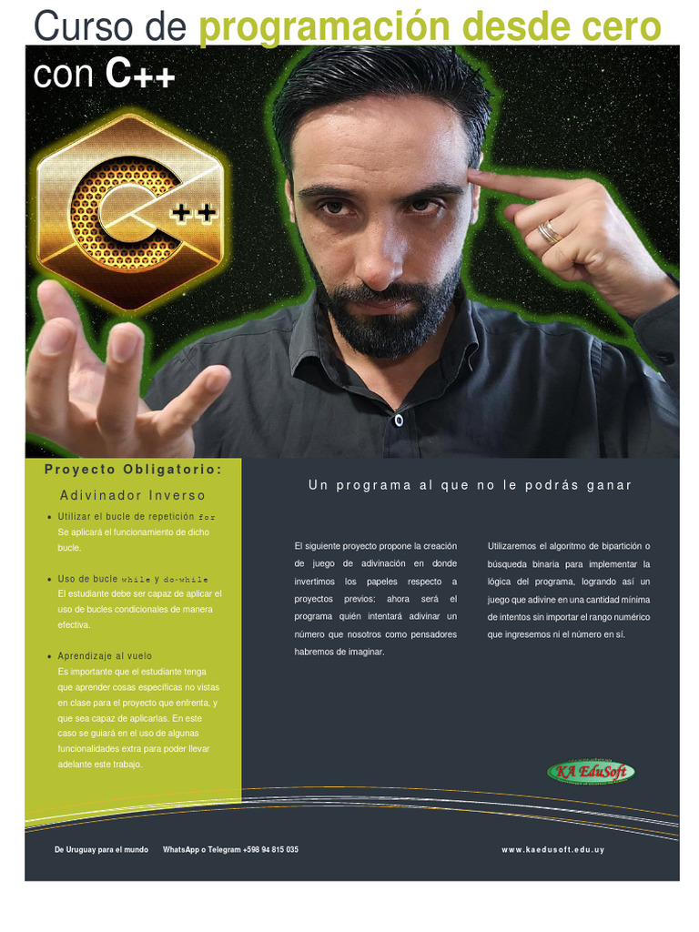 Proyecto 1+-+Adivinador+Inverso | PDF | C ++ | Programación de computadoras