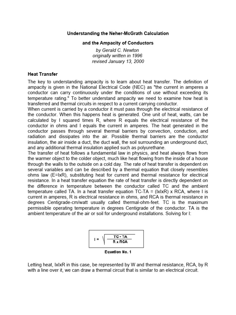 Neher-Mc Grath Formulas | PDF | Electrical Resistivity And Conductivity | Electrical Resistance ...