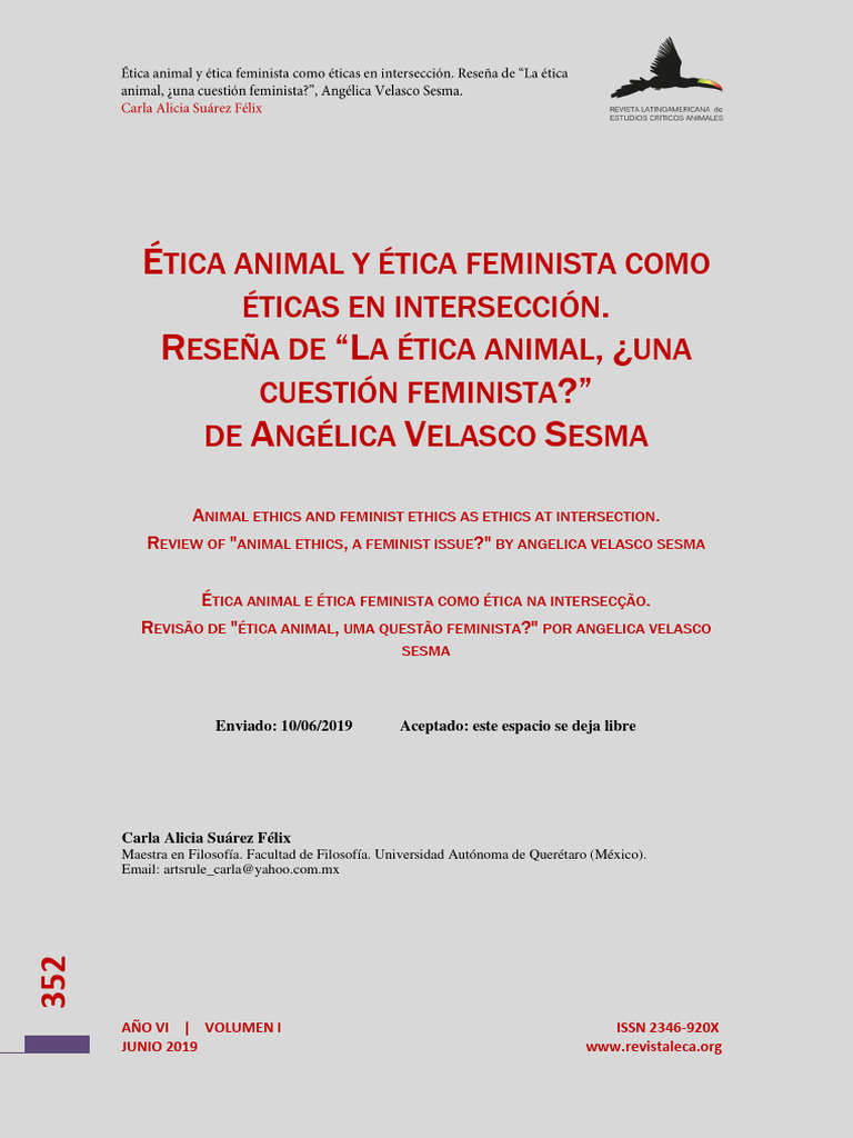 Etica Animal Velasco | PDF