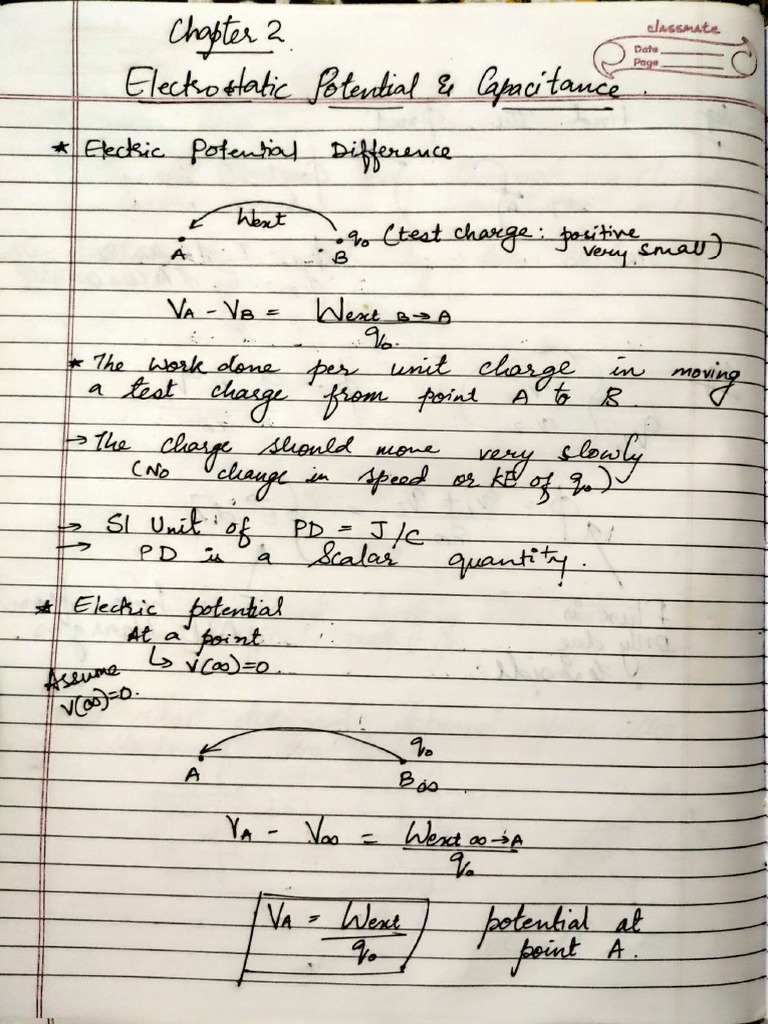 Physics El. Potential | PDF