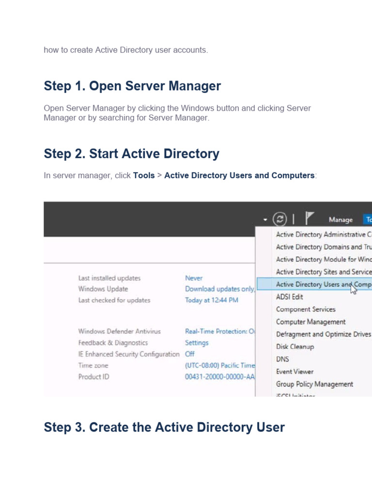 Active Directory User Accounts | PDF | Career & Growth
