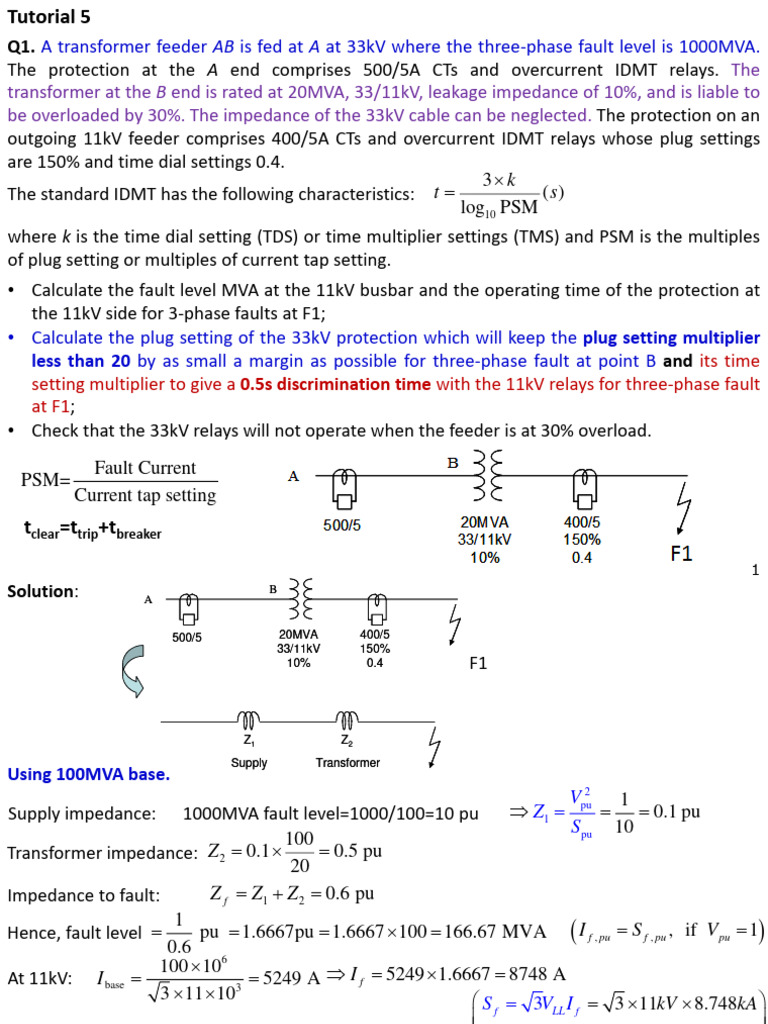 Tutorial 5A Handout | PDF | Transformer | Equipment