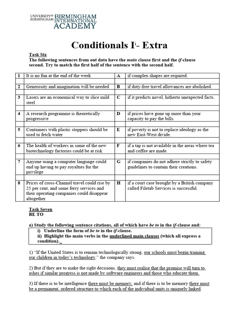 114 Conditionals I - Extra | PDF | Satellite Television
