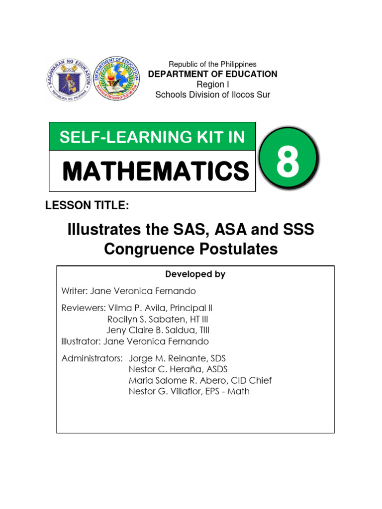 Final - Math8 SLK Q3 Wk4 JV Fernando | PDF | Classical Geometry ...