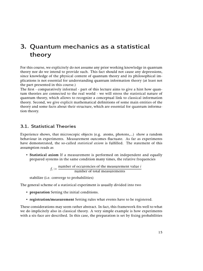 002 Lecture Statistical Theory | PDF | Theory | Matrix (Mathematics)