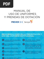 Manual de Uso Uniformes | PDF