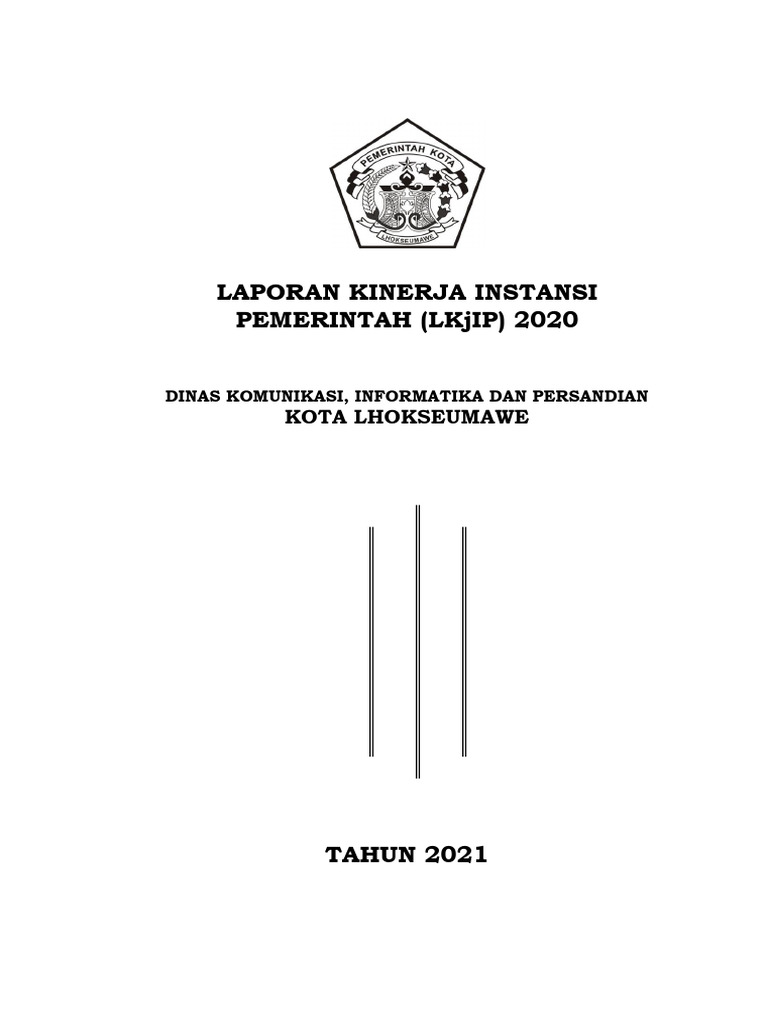 Laporan Kinerja Diskominfo Kota Lhokseumawe - 2020 | PDF | Komputer