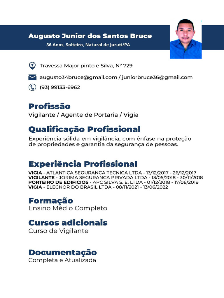 Modelo Curriculo | PDF