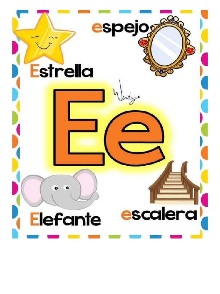 Letra e | PDF