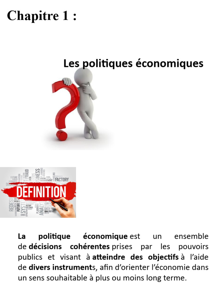 Politiques économiques : objectifs et instruments | PDF | Stimulus ...