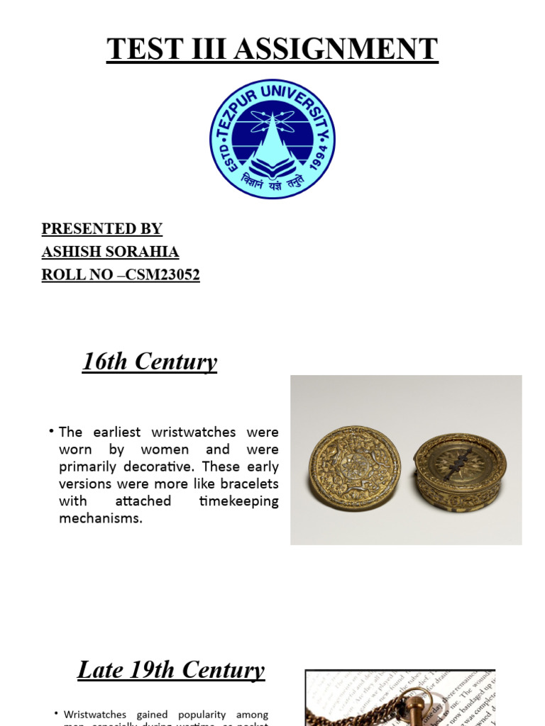 Evolution of Wrist Watch | PDF | Watch