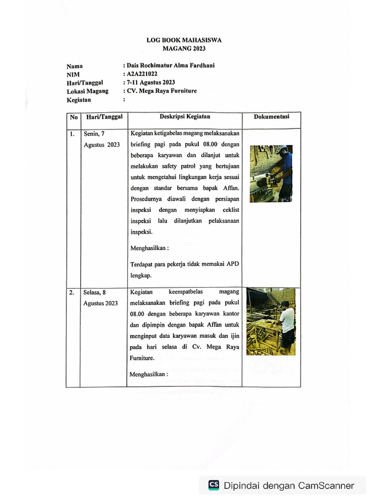 Logbook Minggu-3 | PDF