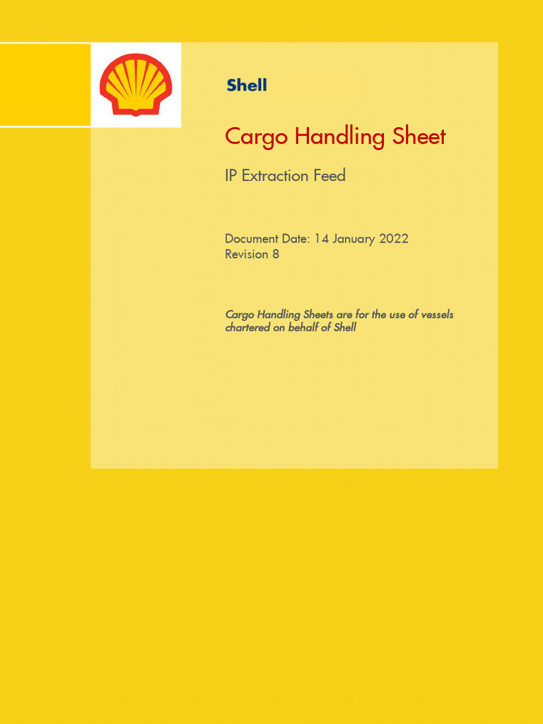 IP Extraction Feed Cargo Handling Guide | PDF | Applied And ...
