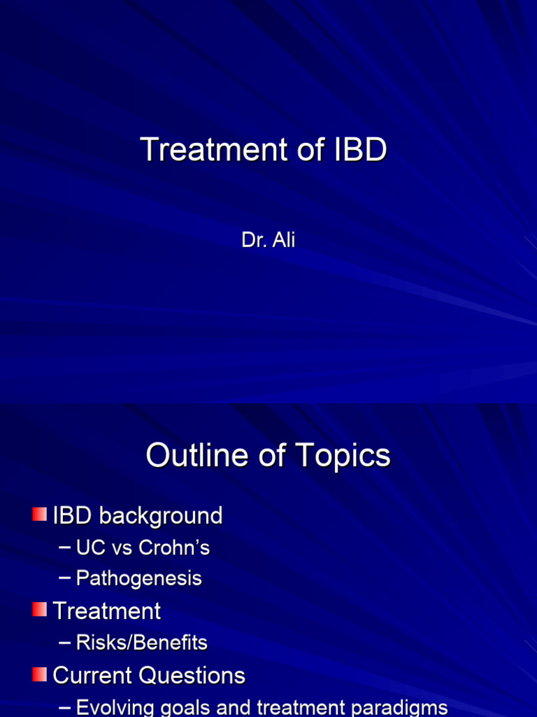 Ibd Treatment | PDF | Inflammatory Bowel Disease | Crohn's Disease