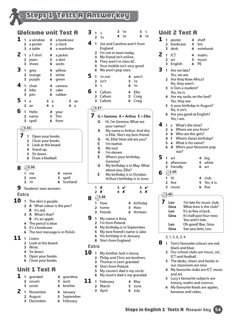 Steps in English 1 A B | PDF