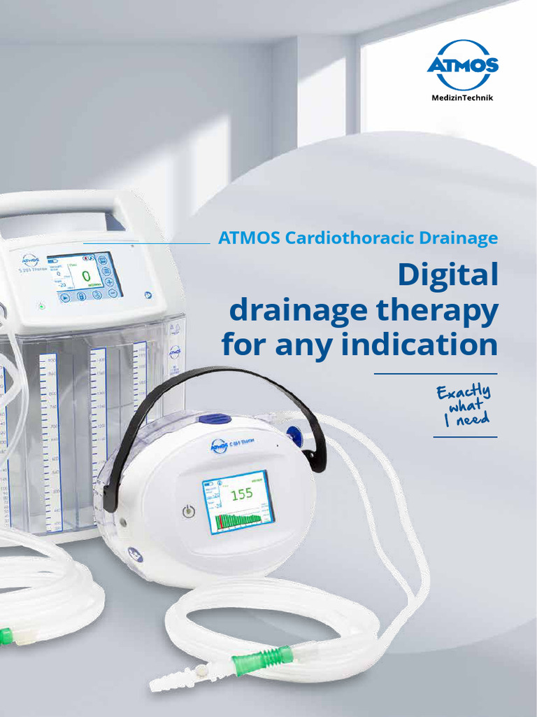 ATMOS Cardiothoracic Drainage Brochure-EBM13-JOEL | PDF ...