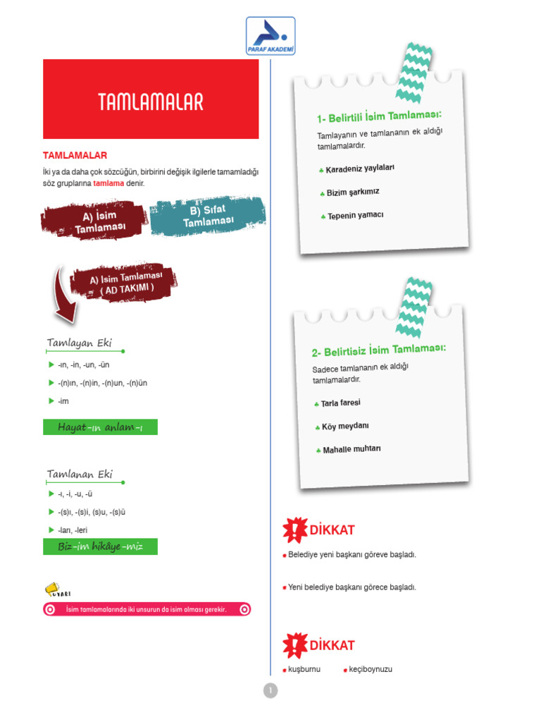 Tamlamalar Ders 35 | PDF