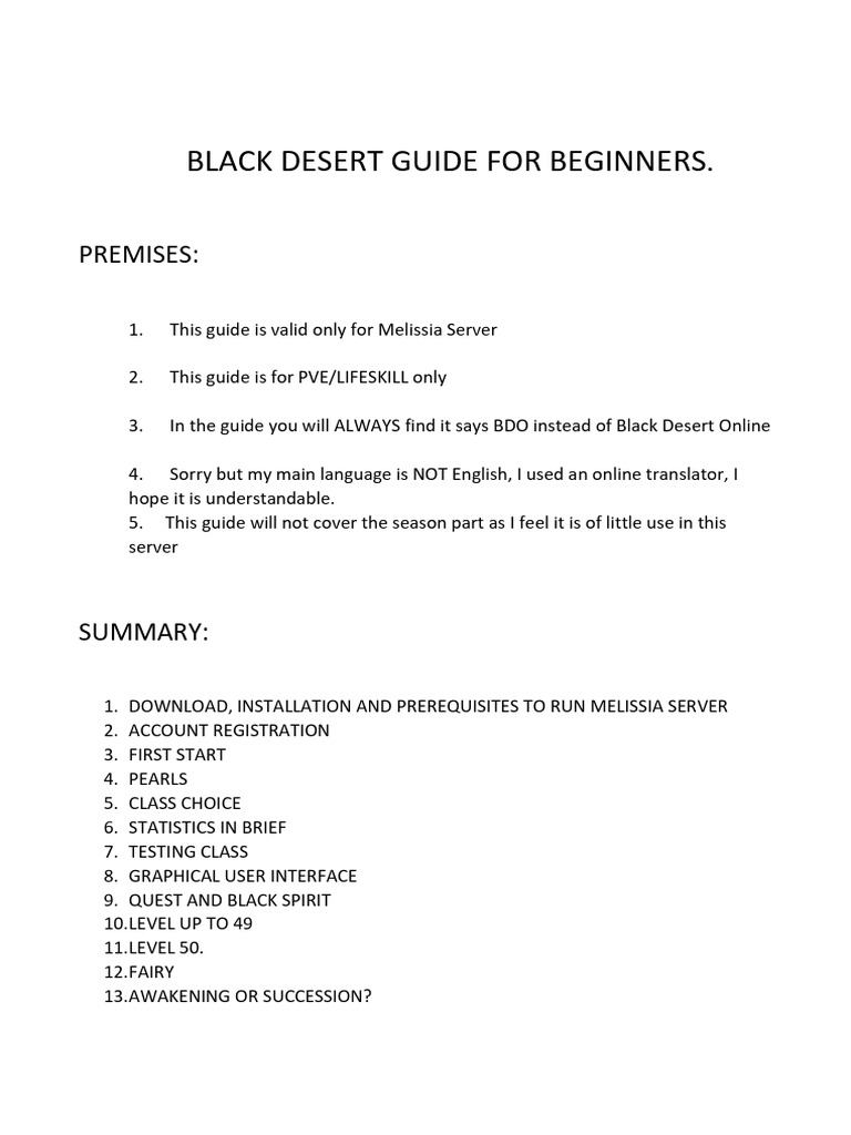 BDO QUICK GUIDE FOR BEGINNERS V2 Fixed | PDF | Warehouse | Alchemy